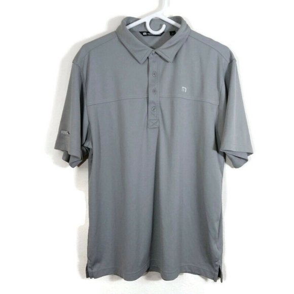 Travis Mathew | Shirts | Travis Matthew Mens L Golf Polo Shirt Silver ...
